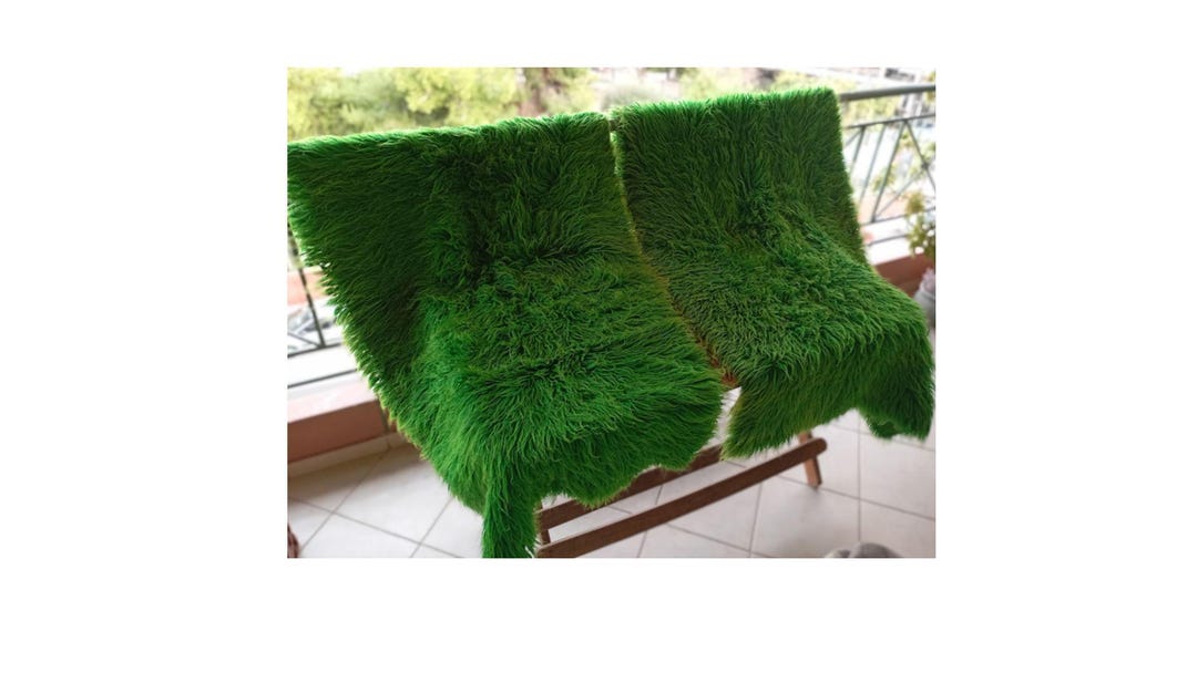 Set of 2 Genuine Greek Flokati Rugs - Original Traditional Woven Woolen ...