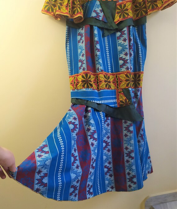 Plus size Ethnic Traditional Dress Colorful Mermaid S… - Gem