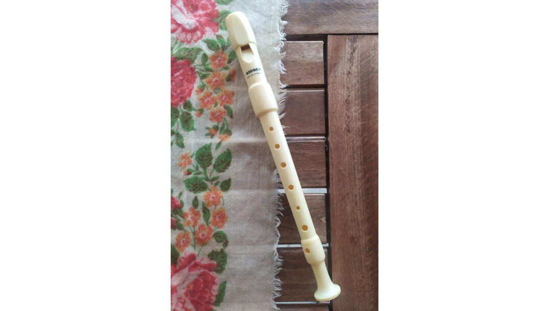 Beige Flute Instrument Vintage 90s Plastic Horner Made in Germany With ...