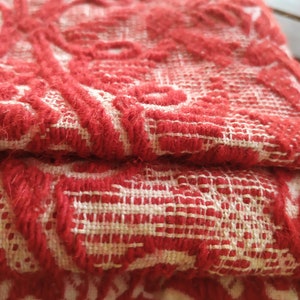 Greek Woven Traditional Made of Wool Red White Bedspread Blanket Cover ...