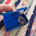Blue Vintage Flashlight Pocket Lamp Collectible Military Torch ...