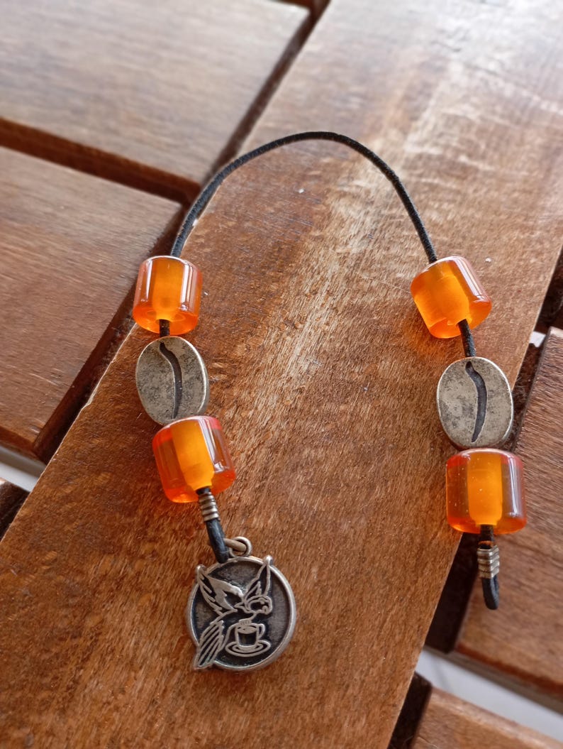 Greek Begleri Toy – Handmade Fidget Worry Beads – Orange Beads With ...