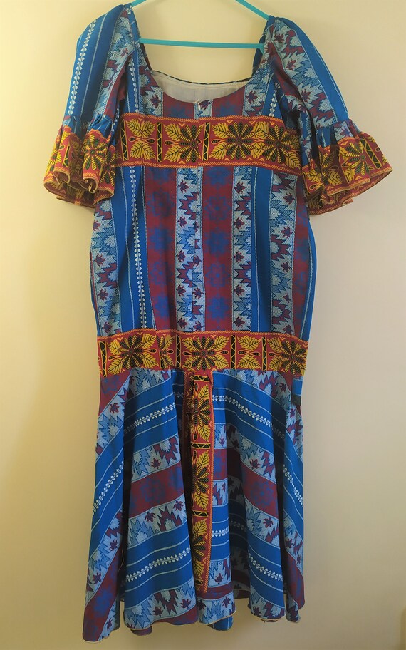 Plus size Ethnic Traditional Dress Colorful Mermaid S… - Gem