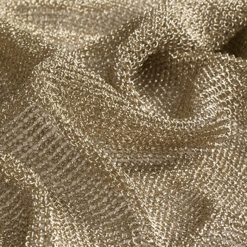 Gold Faux Chain Mail Fabric Small Metal Mesh Knitted Chainmail | Etsy