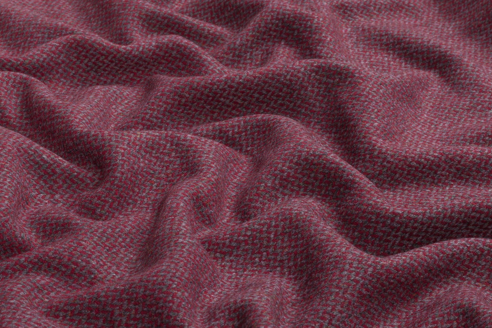 Tweed Wool Blend Fabric Herringbone Wool/acrylic/polyester 1 M Y X ...