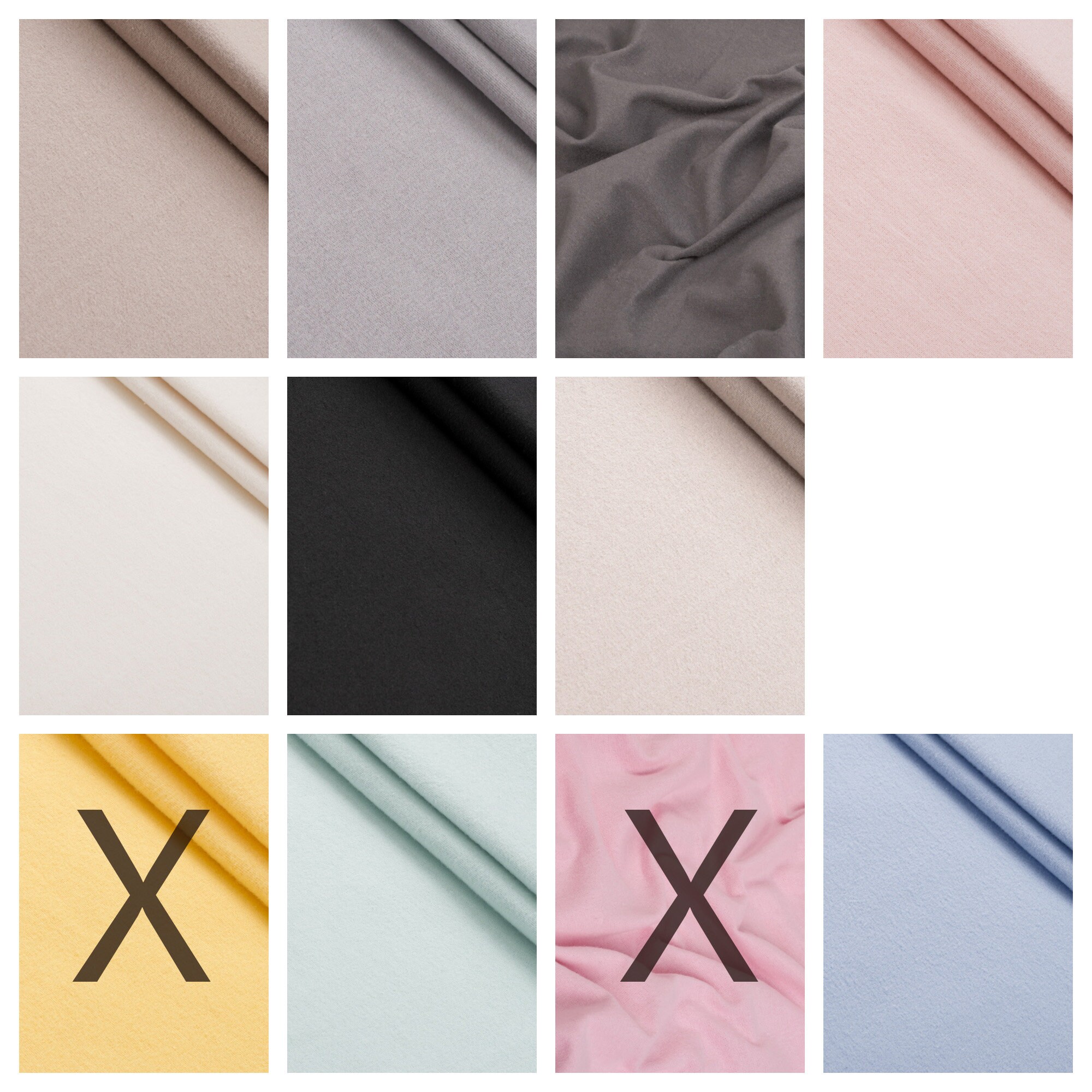 Extra Soft Cotton Flannel Fabric Dusty Blue Brushed Сotton 100% Quality ...