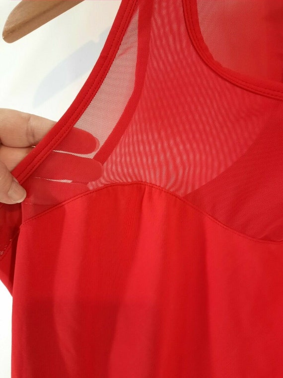 Elastic Quality Mesh Red Mesh Fabric Nylon Sheer Fabric 4-way - Etsy