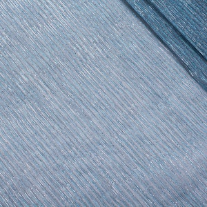 Silver Ribbed Mesh Fabric Shine Sheer Fabric for Apparel and Decor ...