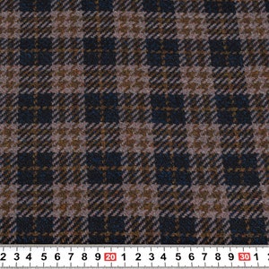 Tweed Wool Blend Fabric Checkered Tweed Fabric - 1 M (Y) X 140cm (55 ...