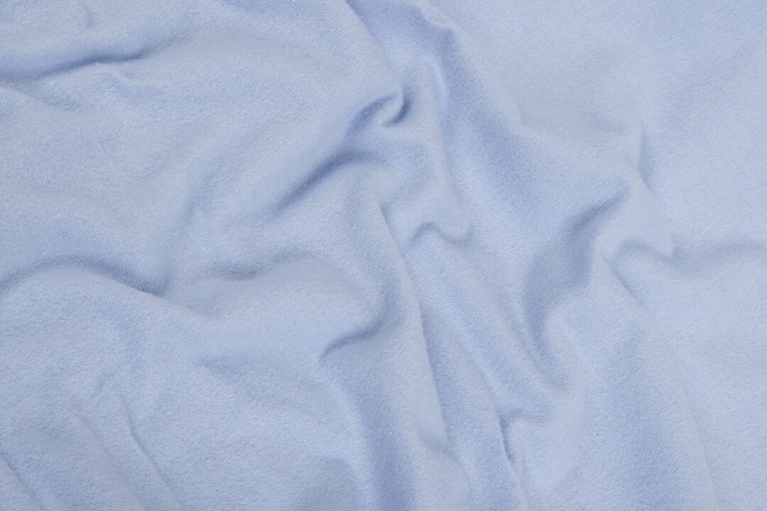 Extra Soft Cotton Flannel Fabric Dusty Blue Brushed Сotton 100% Quality ...
