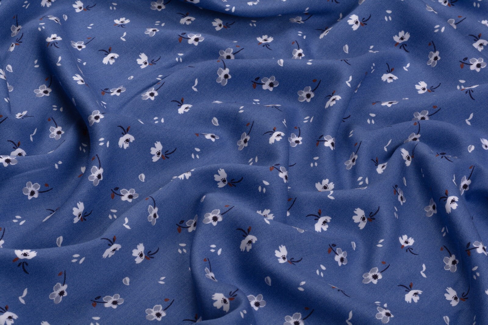 Natural flowers fabric Dress fabric Viscose cotton fabric | Etsy