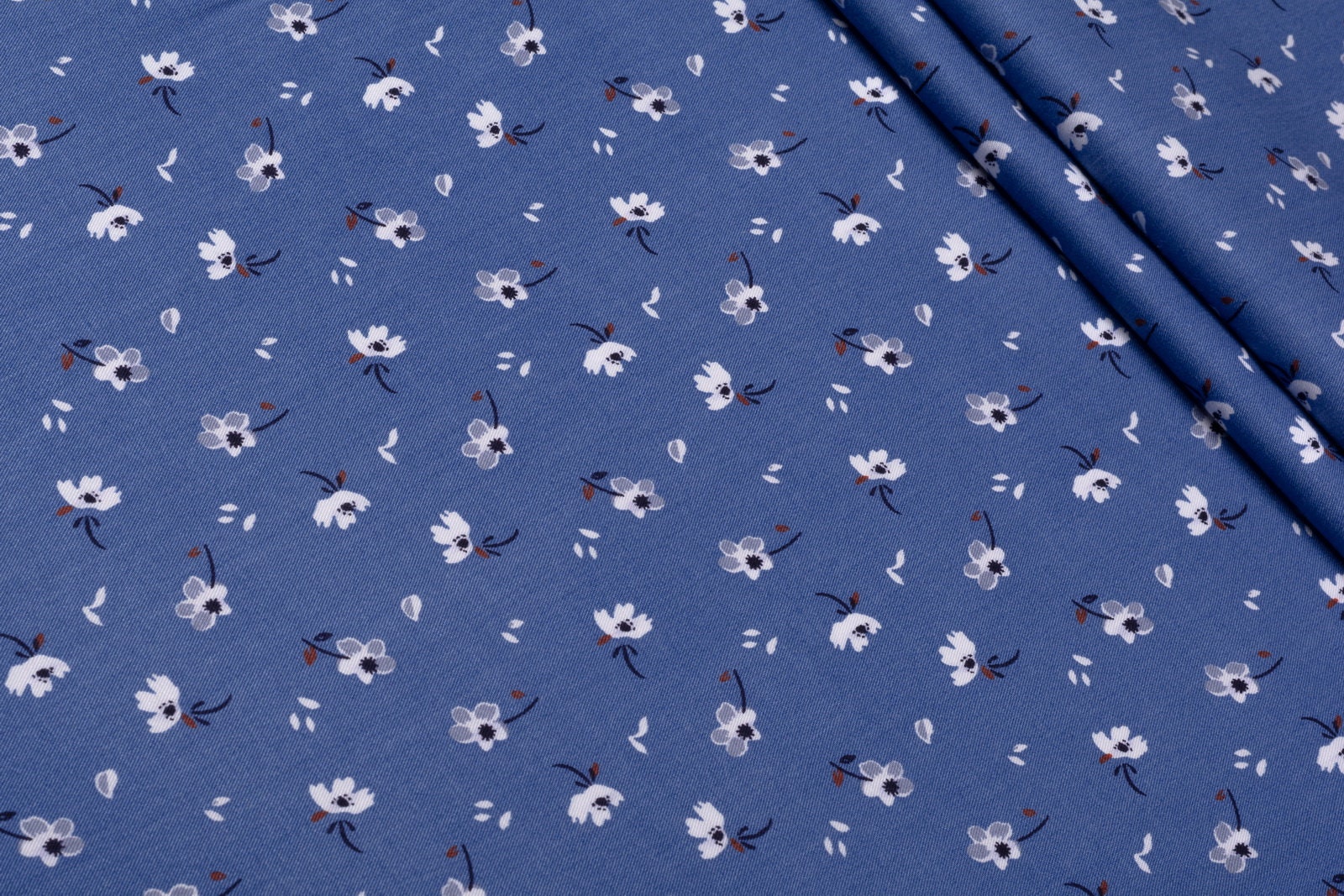 Natural flowers fabric Dress fabric Viscose cotton fabric | Etsy