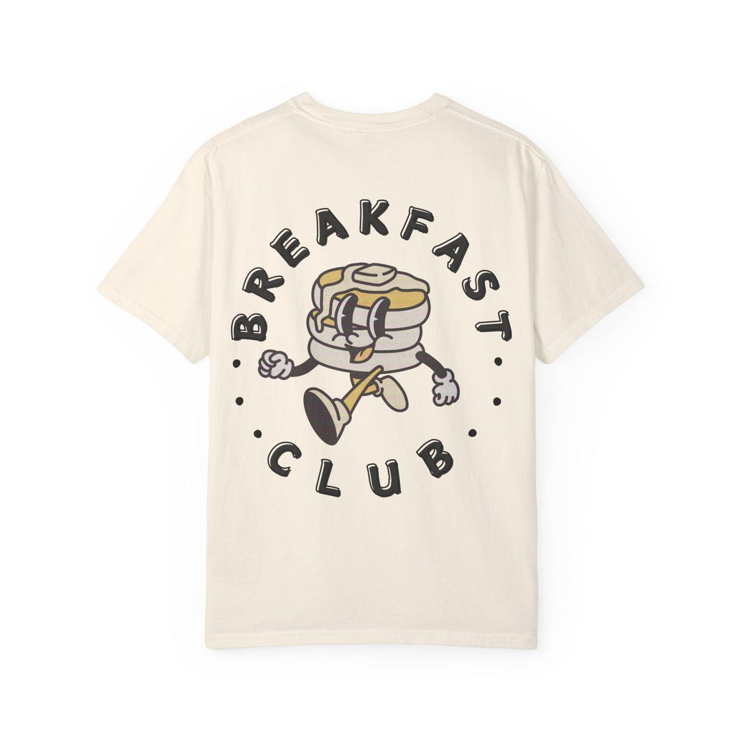 Vintage Breakfast Club Graphic Tee, Comfort Colors 1717 Short Sleeve ...
