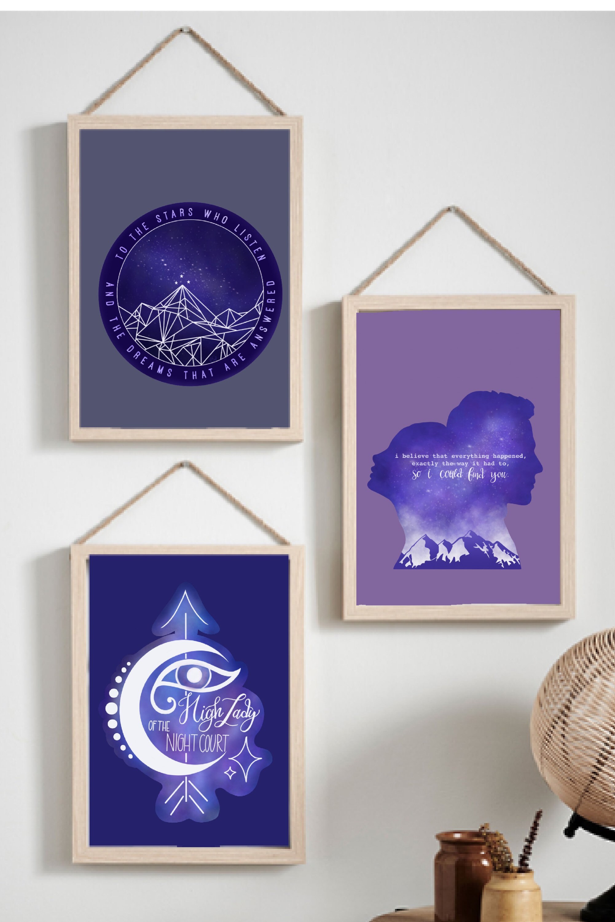 ACOTAR Set of Prints Digital Downloads - Etsy