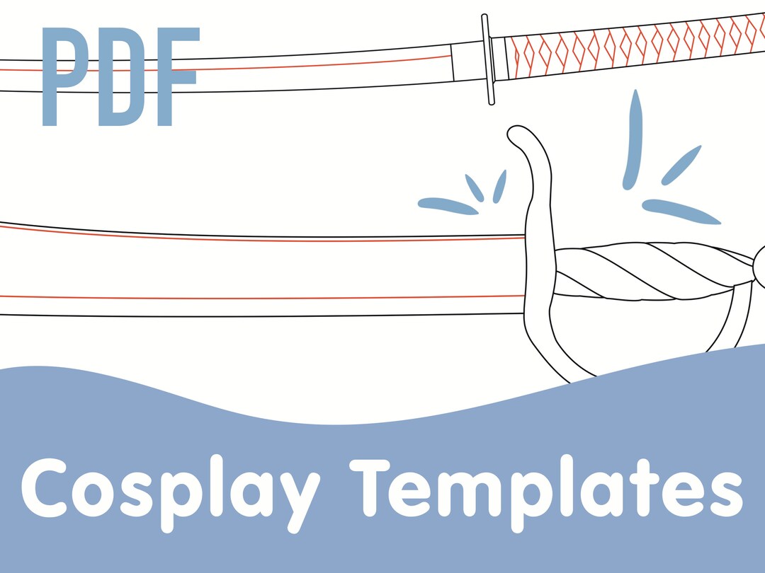 Cosplay Sword Pattern Collection - 5 Cosplay Templates - Etsy