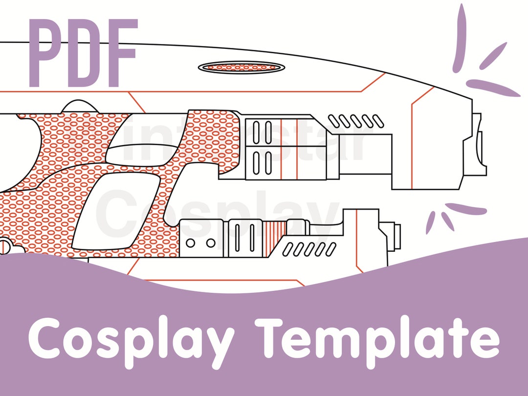 Starlord’s Quad Blaster Cosplay Template - Etsy