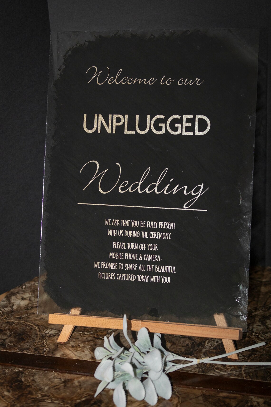 Rustic Charm: Unplugged Wedding Sign - Disconnect & Celebrate! - Etsy