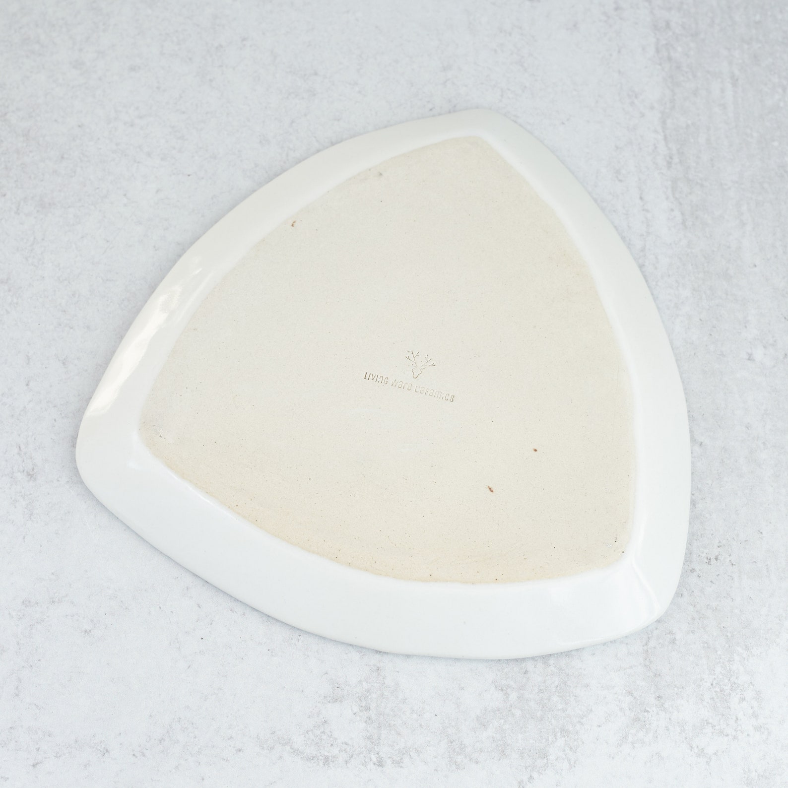 Nested Triagnle Plates, Stacked Plates, Entertaining, Serveware, Hand ...