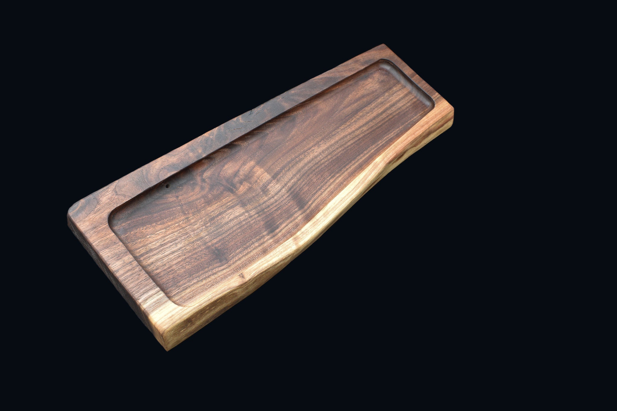 Black Walnut Live Edge Tray | Catch-All | Jewelry | EDC | Hoppe Bros ...