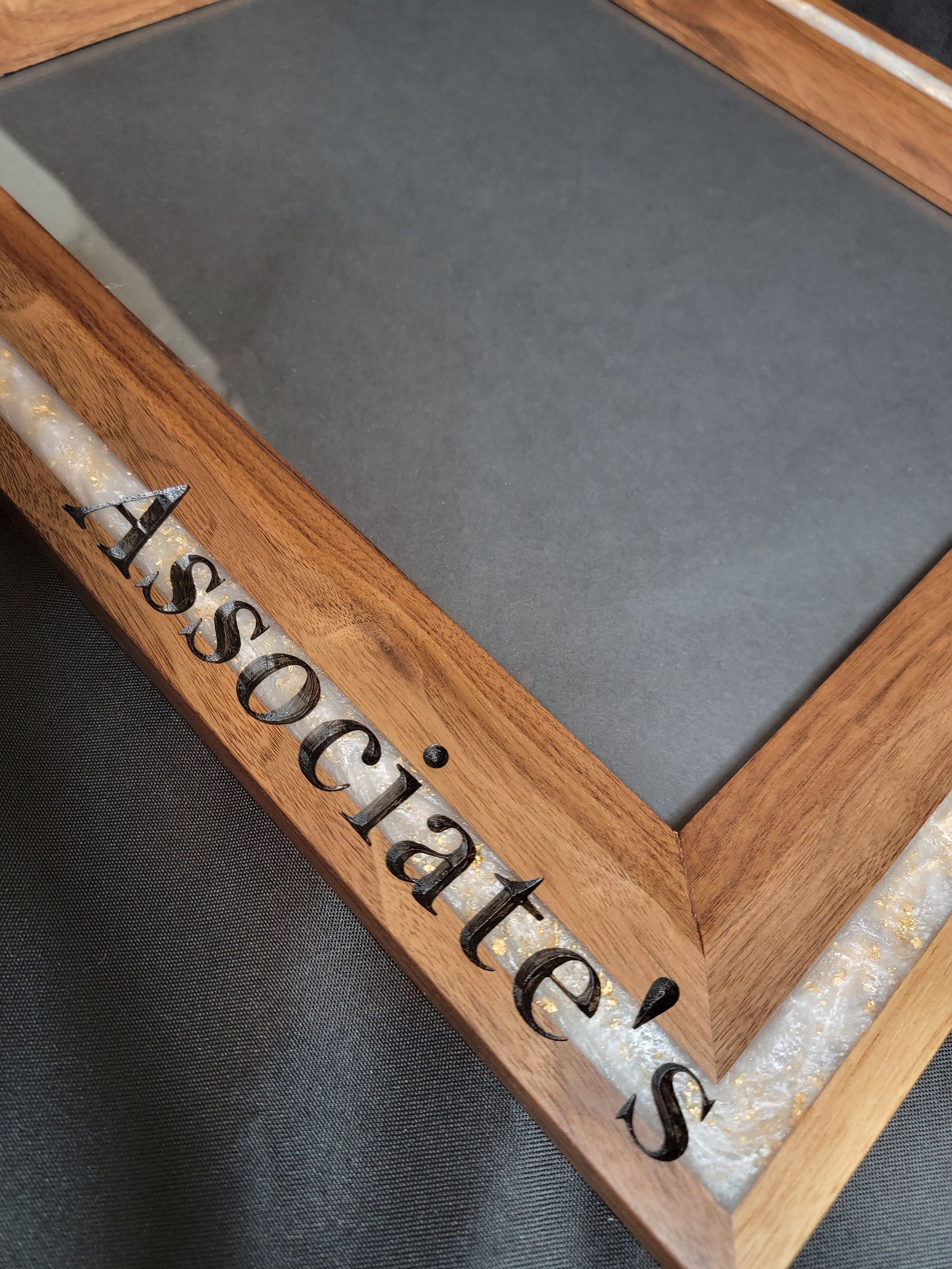 Custom Picture Frame | 8.5 x 11 | Epoxy | Associates/Bachelors/Masters ...