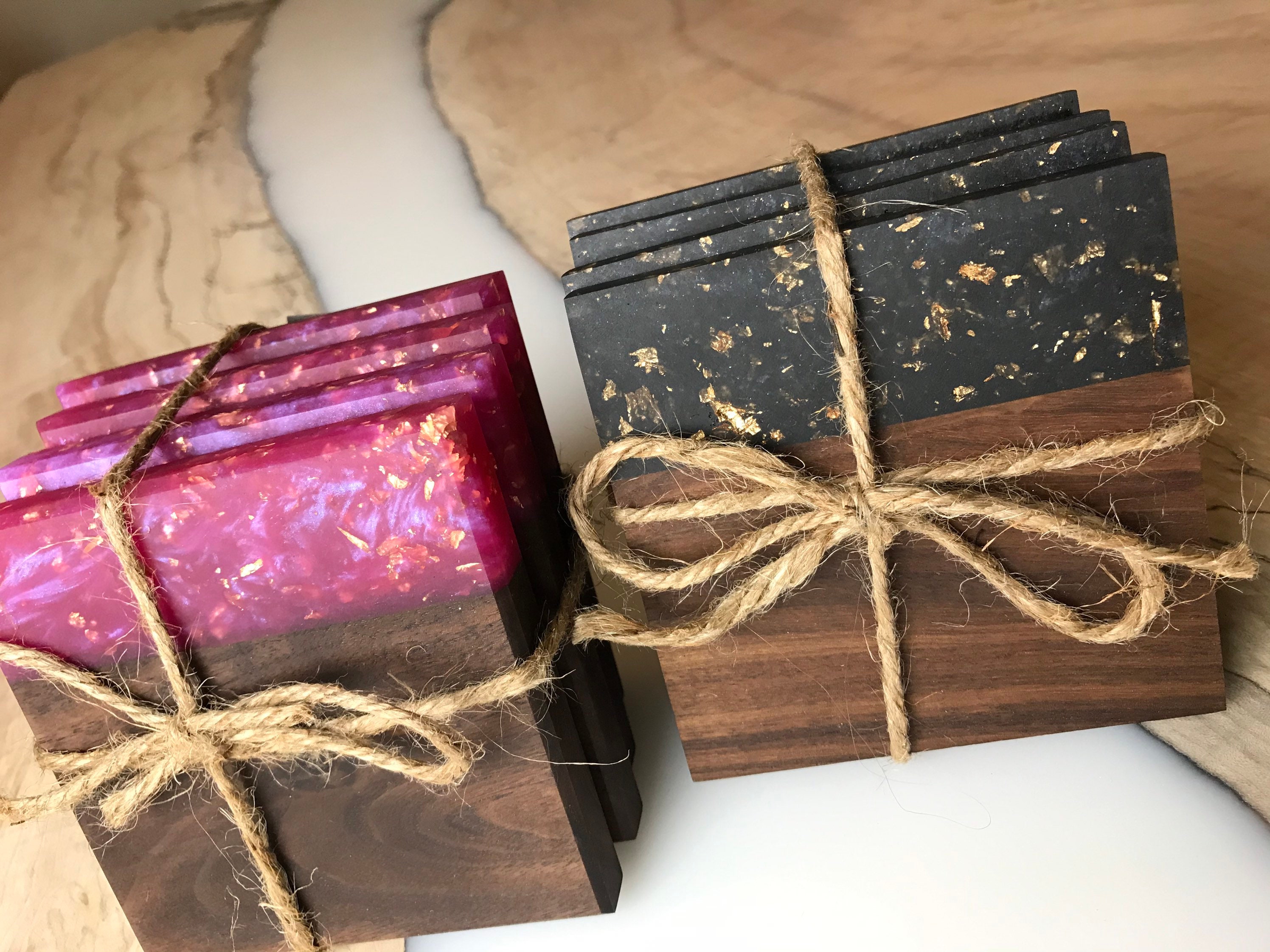 Bullet Resin Coasters | Hoppe Bros Woodwork Co