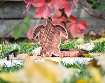 Turtle Wood Tray - Etsy