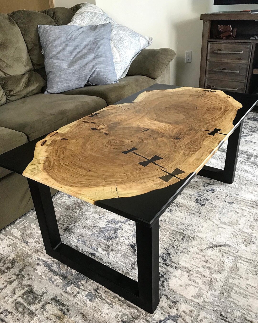 Live Edge Epoxy Coffee Table - Etsy