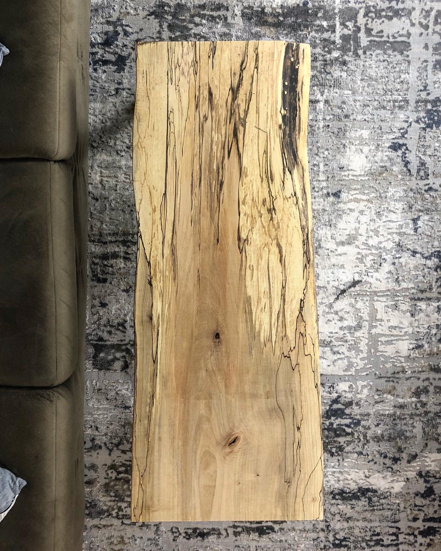 Spalted Maple Live Edge Coffee Table | Hoppe Bros Woodwork Co