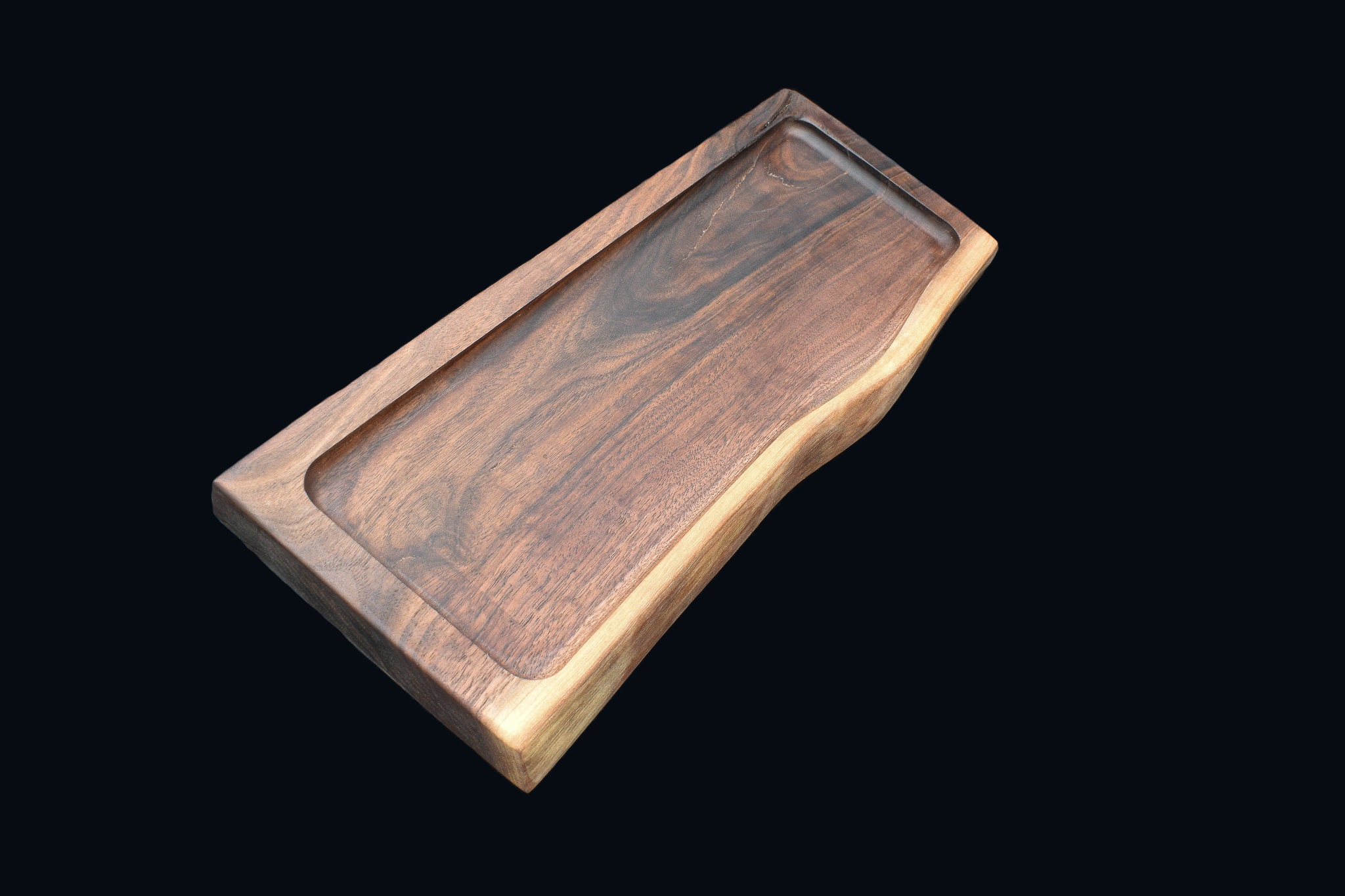 Black Walnut Live Edge Tray | Catch-All | Jewelry | EDC | Hoppe Bros ...