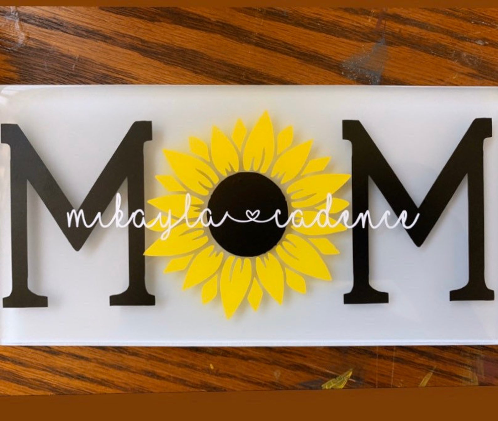Mom Tile Mothers Day Mom Plaque Mom/sunflower Glass Tile - Etsy