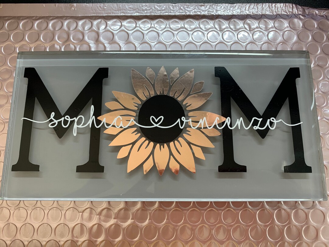 Mom Tile Mothers Day Mom Plaque Mom/sunflower Glass Tile gift for Mom ...