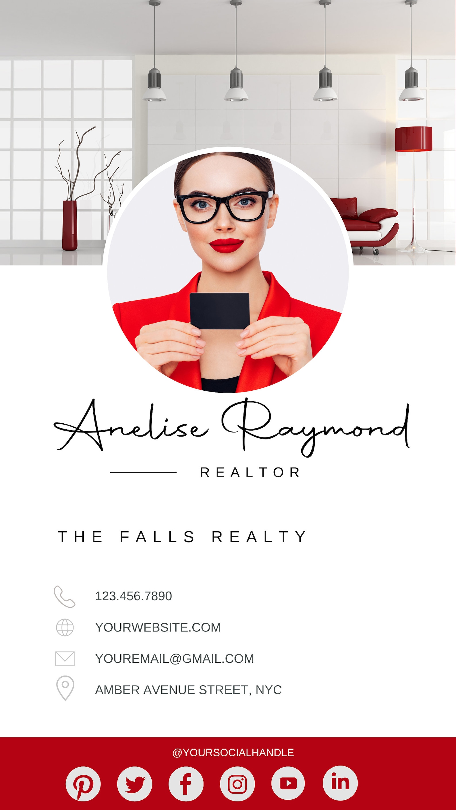 Modern Digital Business Card Template | Custom Digital Business Card ...