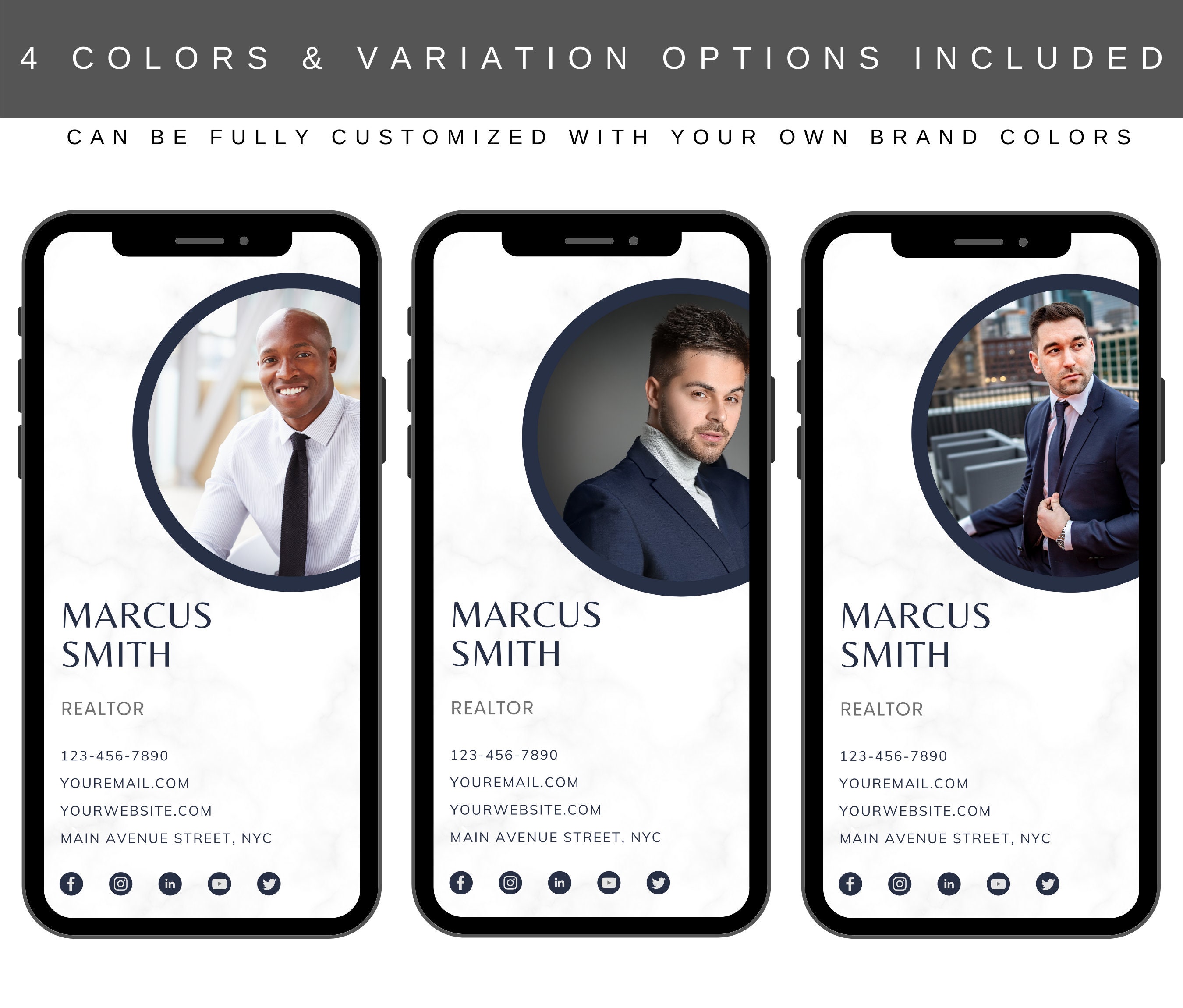 Modern Digital Business Card Template | Custom Digital Business Card ...