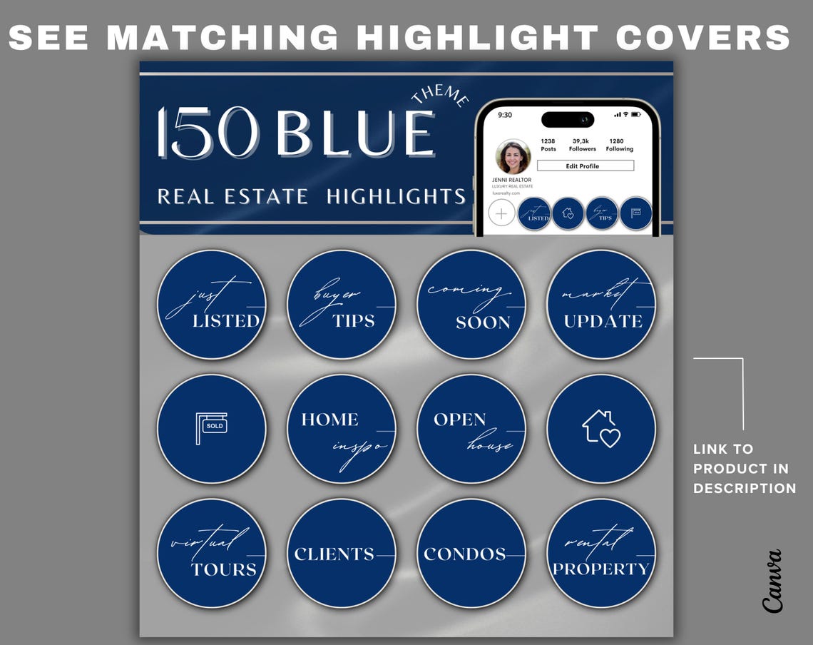 200 Blue Real Estate Reels | Real Estate Marketing Video Bundle ...