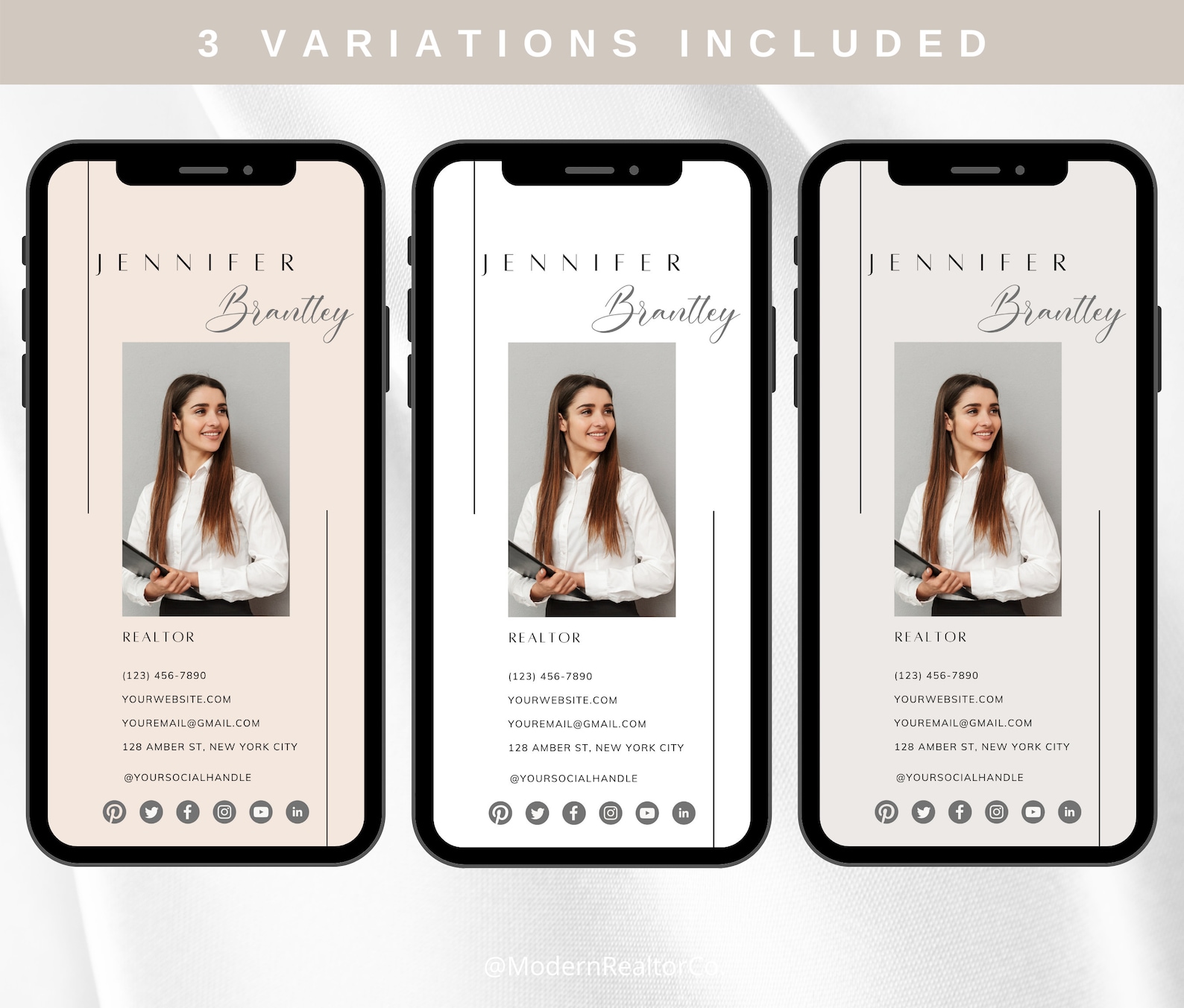 Modern Digital Business Card Template | Custom Digital Business Card ...
