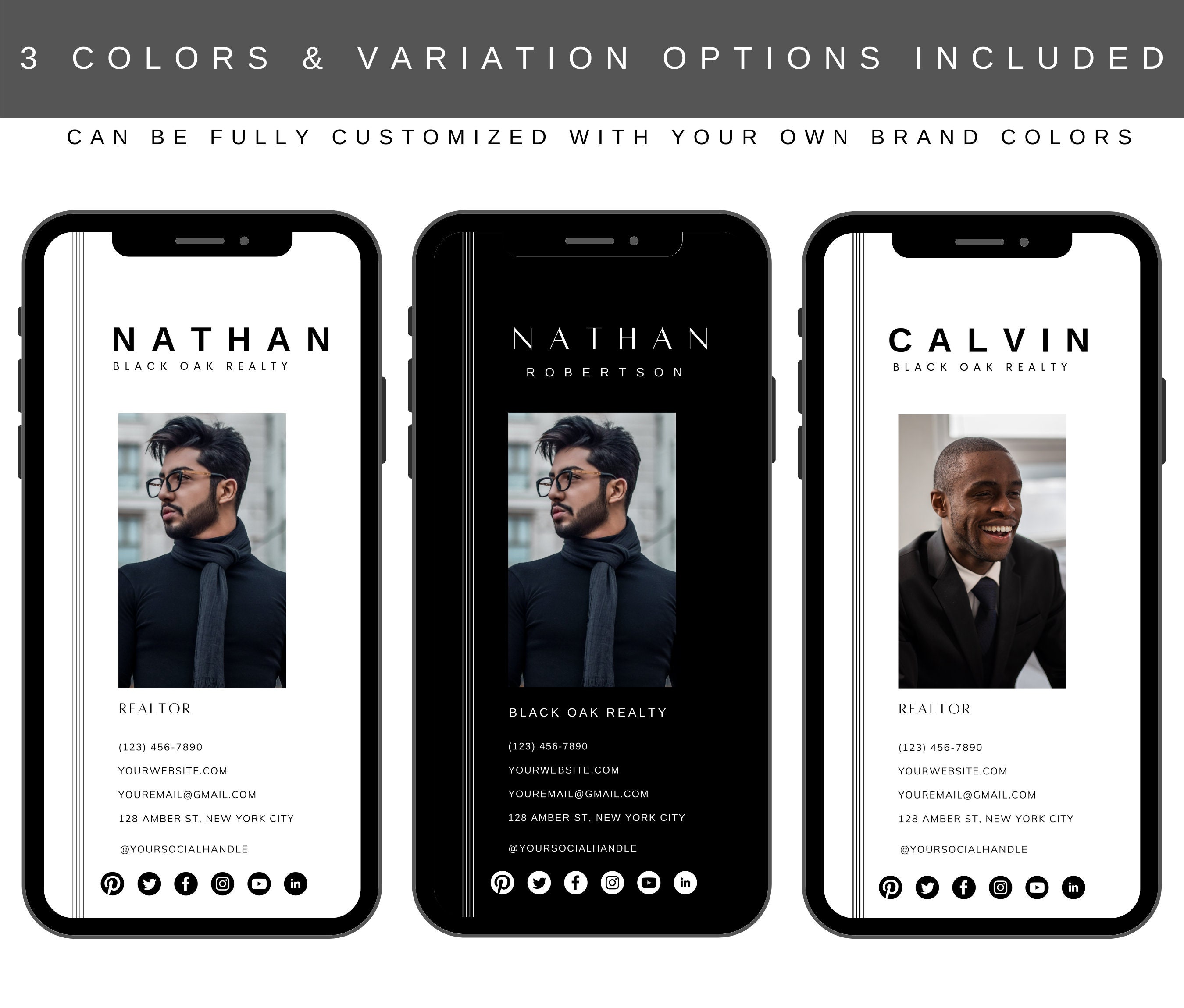 Modern Digital Business Card Template | Custom Digital Business Card ...