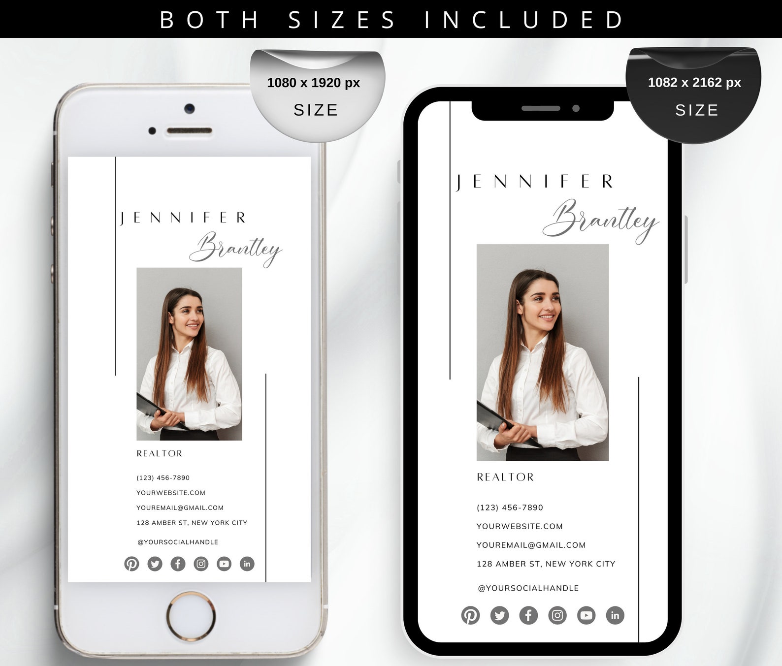 Modern Digital Business Card Template Custom Digital Business Card for ...