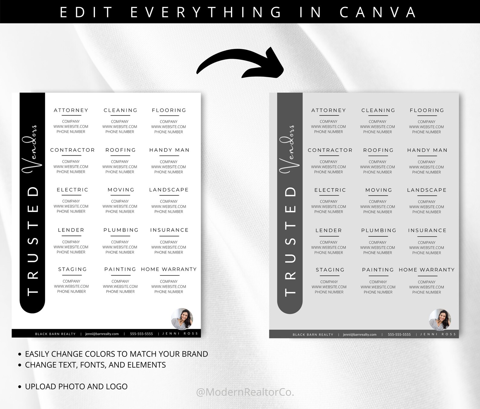 Real Estate Trusted Vendors List Preferred Vendors Selling Flyer ...