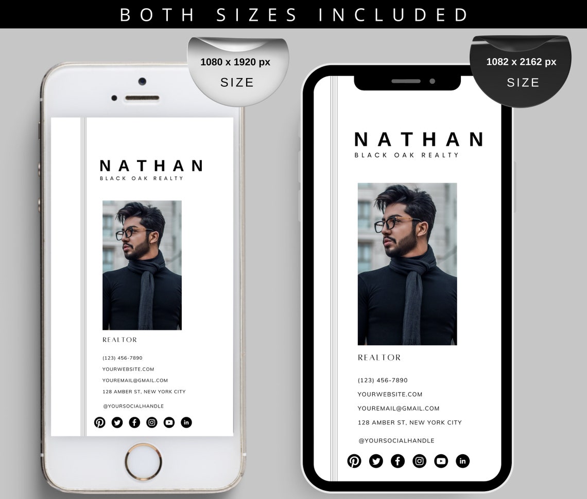 Modern Digital Business Card Template | Custom Digital Business Card ...