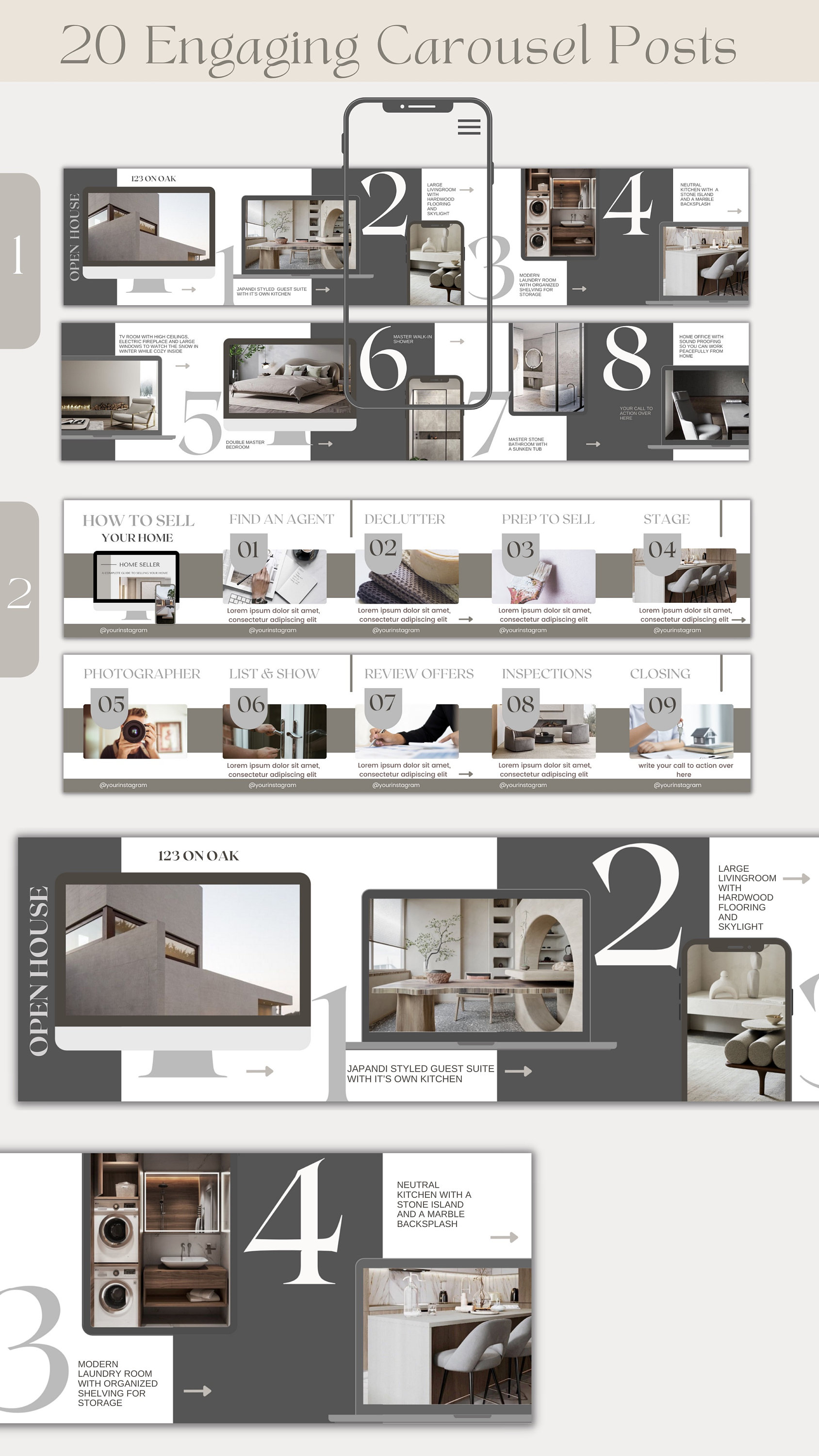 500 Real Estate Social Media Bundle| Realtor IG Videos| Real Estate ...