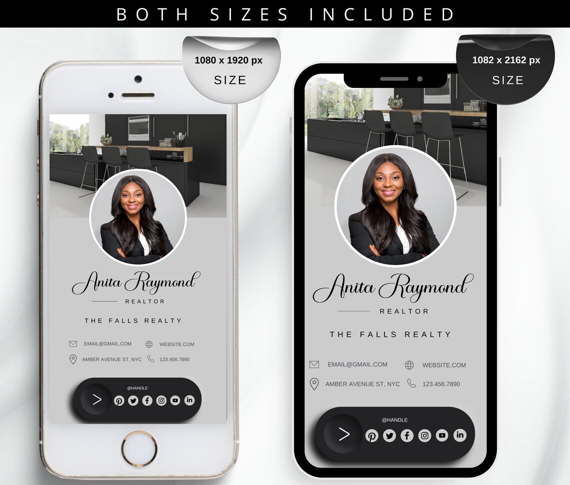 Modern Digital Business Card Template Custom Digital Business Card for ...