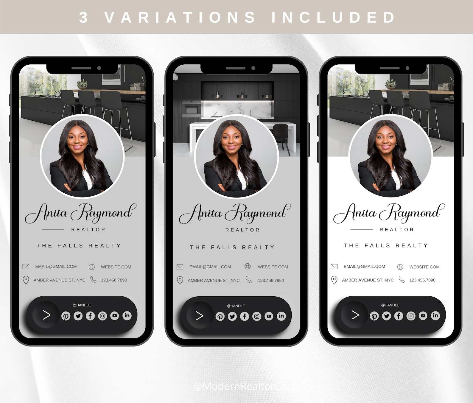 Modern Digital Business Card Template | Custom Digital Business Card ...