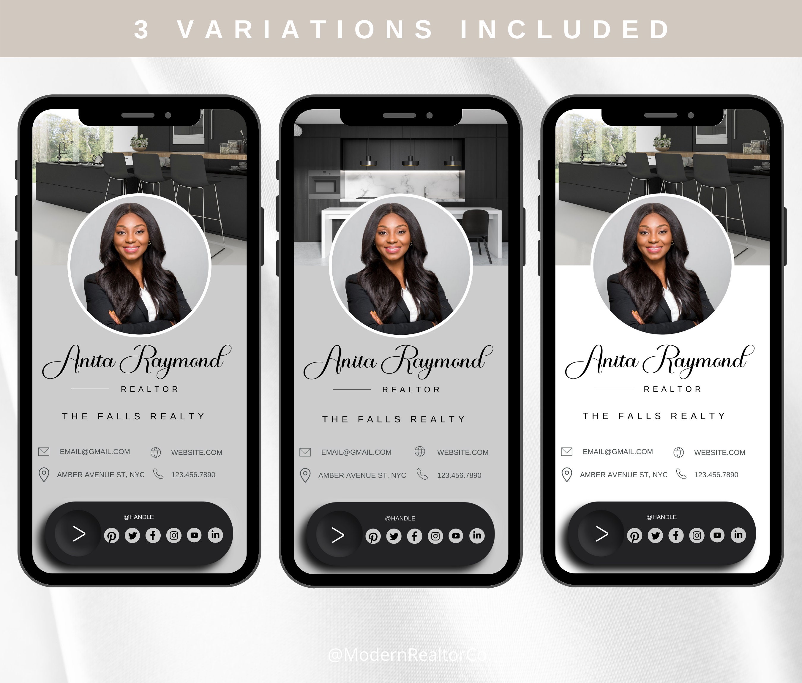 Modern Digital Business Card Template | Custom Digital Business Card ...