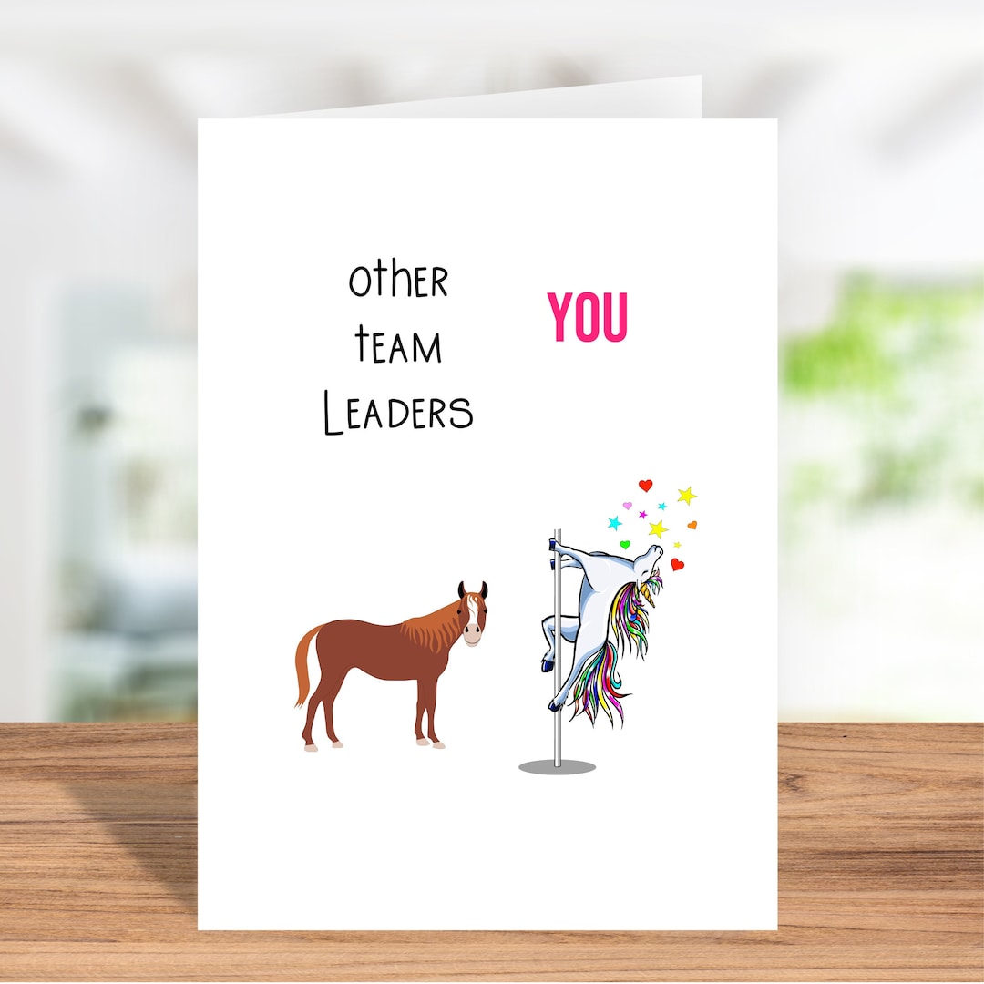 Gift for Team Leader, Greetings Card, Manager Gift, Funny Card, New Job ...