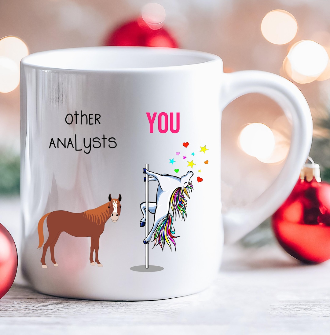 Data Analyst Gift, Secret Santa Gift, Analyst Coffee Mug, Financial ...