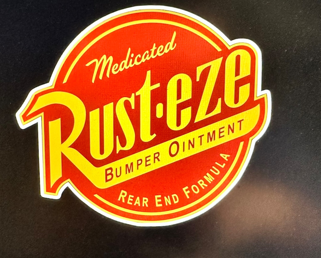 New 3 Round Rust-eze Rusteze Sticker Decal Lightening - Etsy