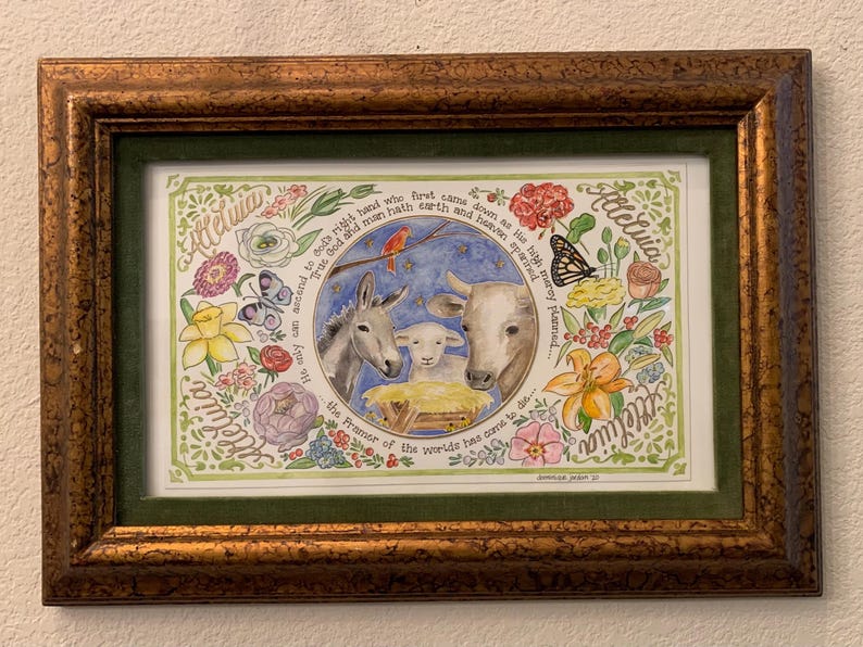 Illuminated Manuscript, Names of God - Etsy