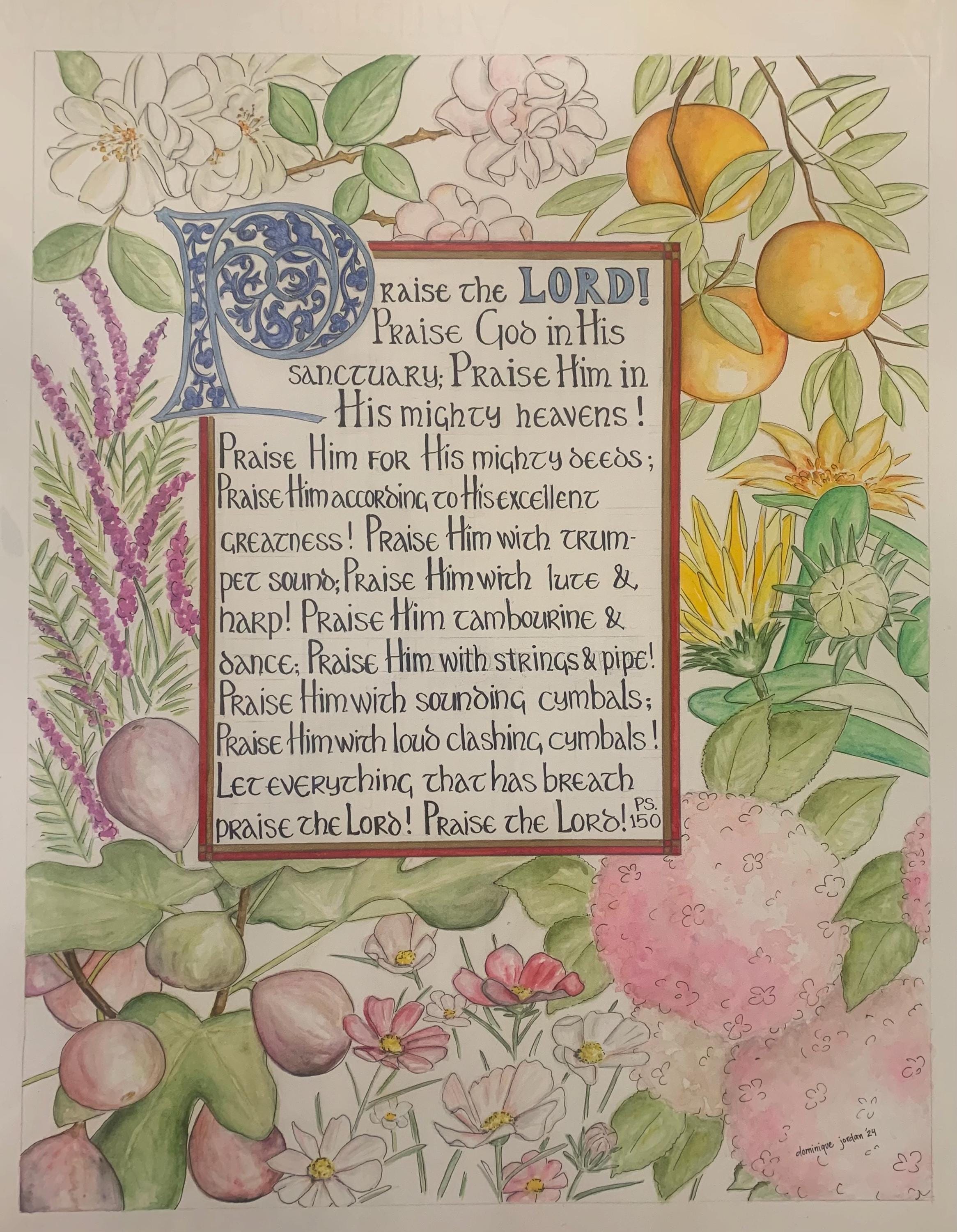 Illuminated Manuscript, Names of God - Etsy