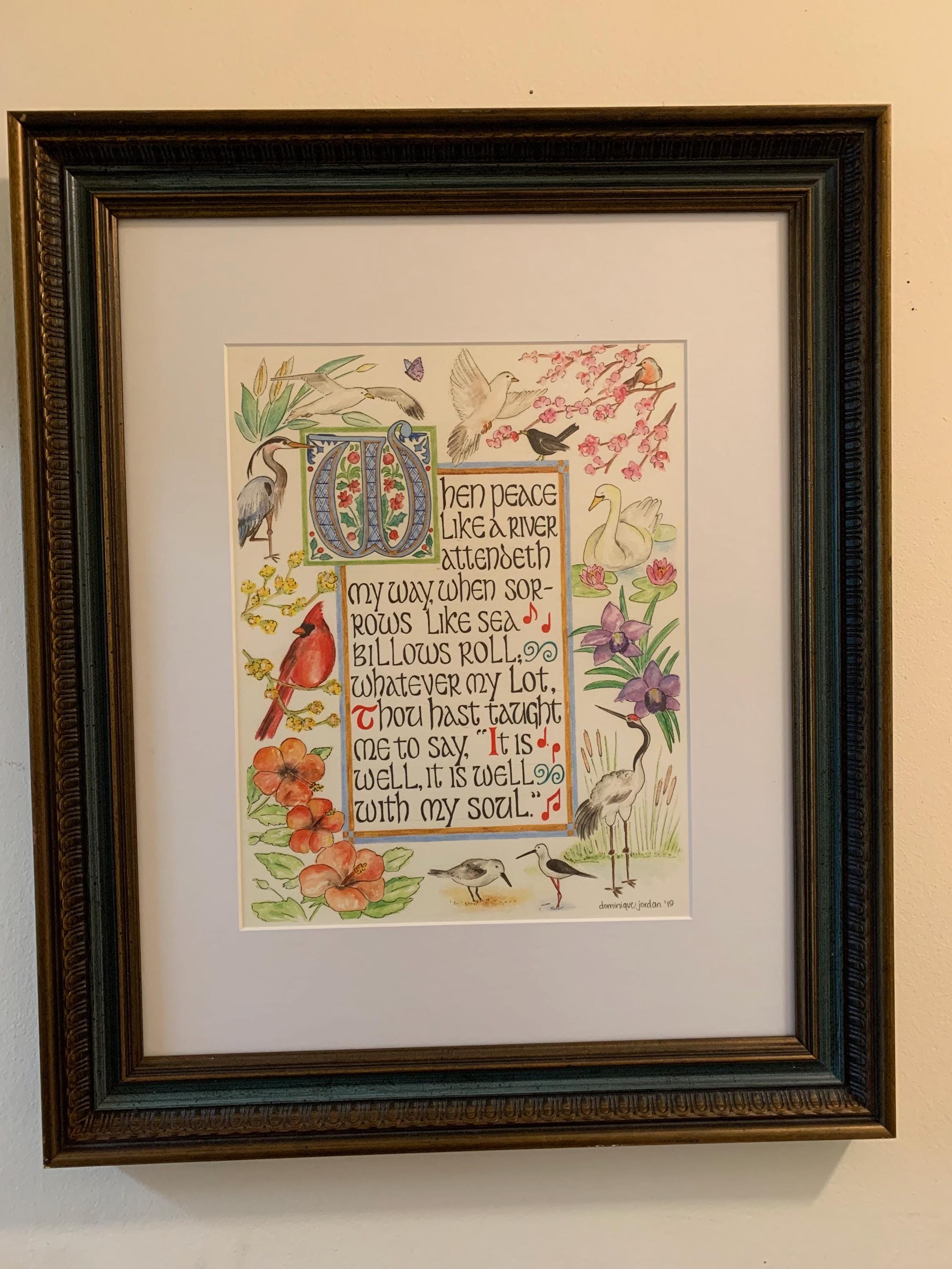 Illuminated Manuscript, Names of God - Etsy