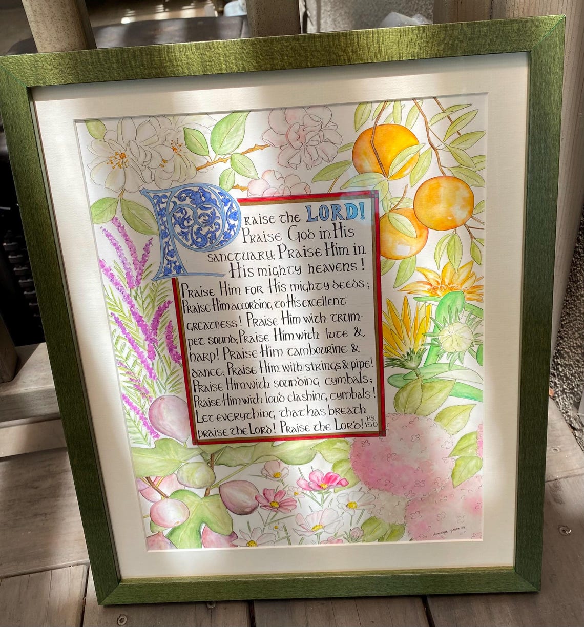 Illuminated Manuscript, Names of God - Etsy